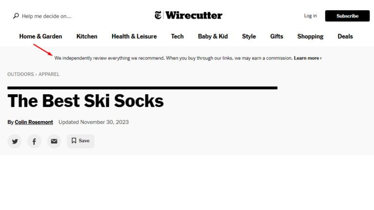 15 Best Affiliate Disclosure Examples & Best Practices - UpPromote