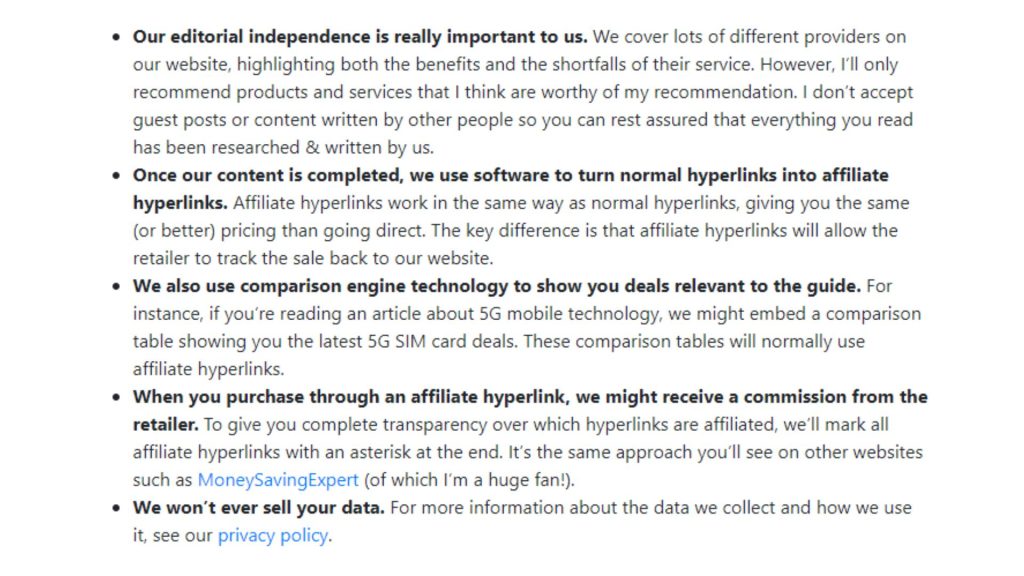 15 Best Affiliate Disclosure Examples & Best Practices - UpPromote
