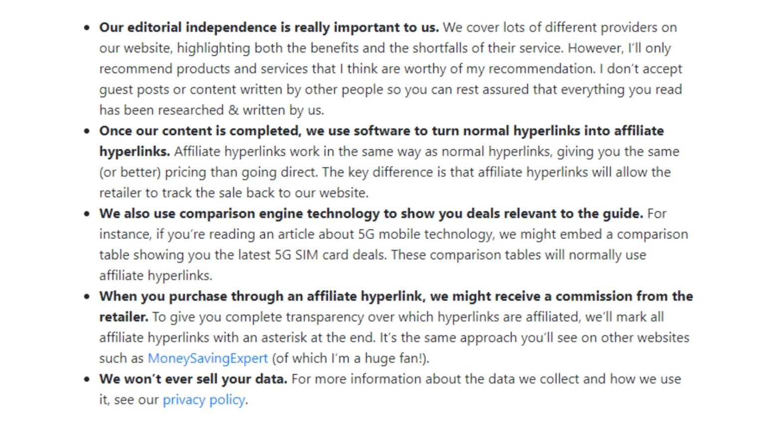 15 Best Affiliate Disclosure Examples & Best Practices - UpPromote